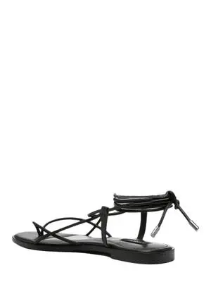 A.emery Odine Lace-up Sandals - Black