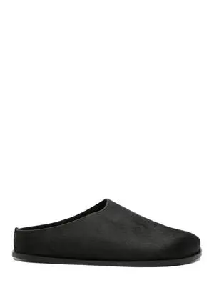 A.emery Calf Hair Clogs - Black
