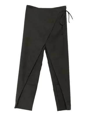 ST. AGNI Wrap Rouleau Trousers - Grey