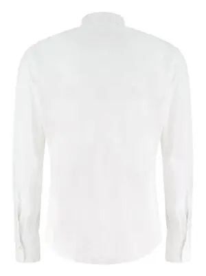 ALESSANDRO GHERARDI Spread-collar Long-sleeve Shirt - White