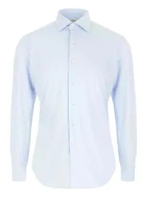 ALESSANDRO GHERARDI Spread-collar Button-up Shirt - Blue
