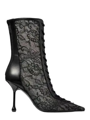 JIMMY CHOO Scarlett Lace-up Ankle Boots 95 - Black