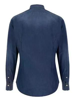 ALESSANDRO GHERARDI Washed Denim Shirt - Blue