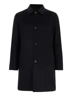 KIRED Cashmere Button-up Coat - Blue
