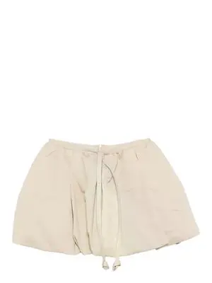 PATOU Bubble Hem Skirt With Bow Detail - Green