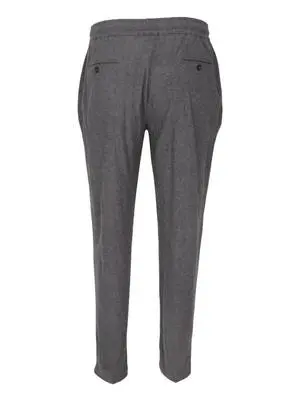 Isaia Drawstring-waist Track Pants - Grey