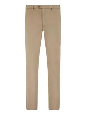 Canali Twill Slim-fit Trousers - Neutrals