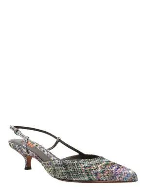 Missoni Fiona Slingback Pumps - Blue