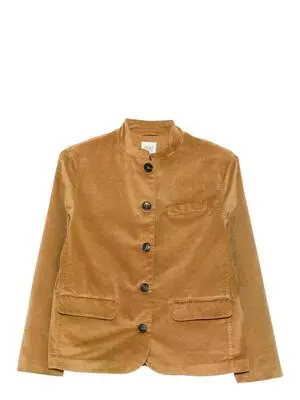 19.61 MILANO Velvet Band-collar Jacket - Brown