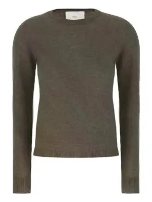 VANISE Crew Neck Long Sleeve Sweater - Brown