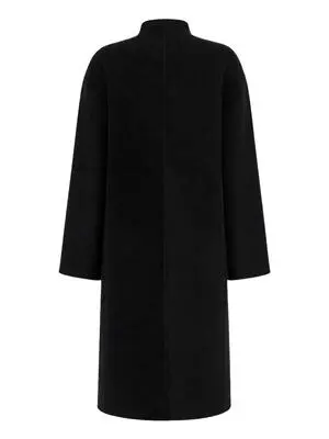 Alberta Ferretti Belted Button-detail Coat - Black