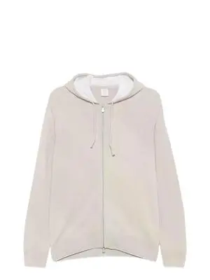 Eleventy Zip-up Hoodie - Neutrals