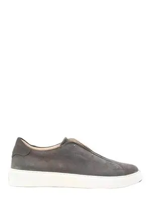 Eleventy Eleventy Suede Slip-On Sneakers Grey