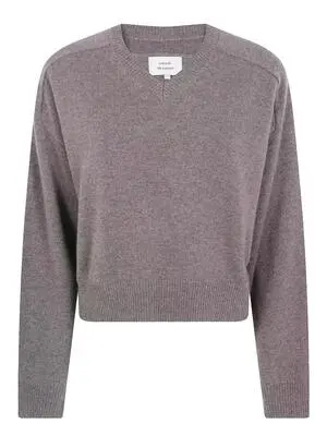 Loulou De Saison V-neck Cashmere Sweater - Grey