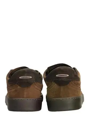 PIUMHA STUDIO Suede Lace-up Sneakers - Brown