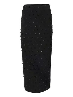 CAROLINA HERRERA Carolina Herrera Beaded Pencil Midi Skirt