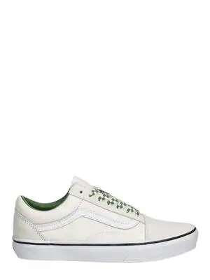 VANS Old Skool Low Top Sneakers With Checkerboard Detail - Neutrals