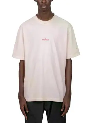 Stone Island Regular-fit T-shirt With Desert Print - Pink