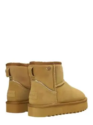 MEXX Suede Platform Boots - Neutrals
