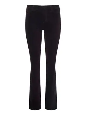 L'Agence Stevie Straight-leg Jeans In Velvet - Purple