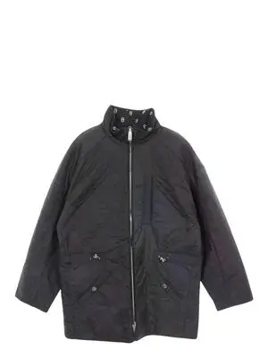Hermès Reversible Quilted Zip-up Coat - Blue