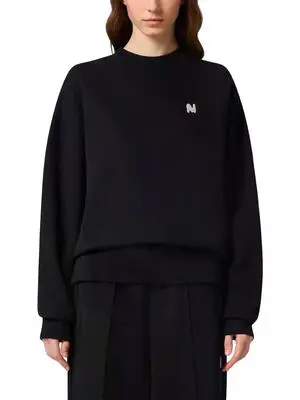 MSGM Logo Patch Sweatshirt - Black