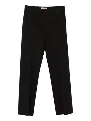 TWINSET Concealed Fastening Straight-leg Trousers - Black