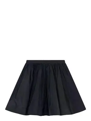 MSGM Pleated A-line Mini Skirt - Black