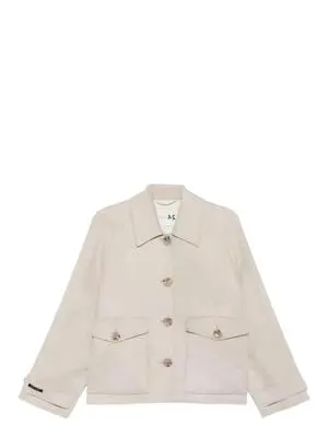 MANZONI 24 Button-up Patch-pocket Jacket - Neutrals