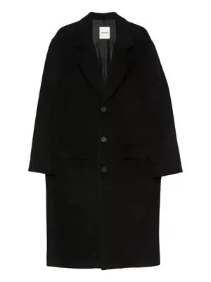 Sandro Single-breasted Overcoat - Black