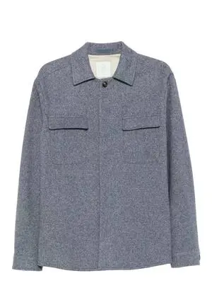 Eleventy Flap-pocket Shirt Jacket - Blue