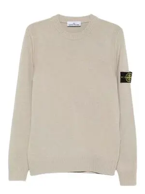 Stone Island 5100072 Lambswool Sweater - Neutrals