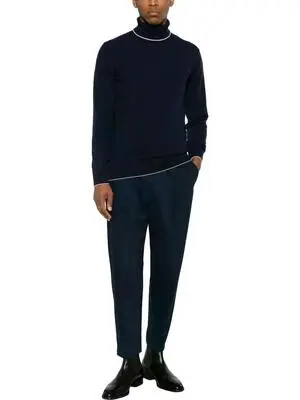 Eleventy Cashmere Roll Neck Sweater - Blue