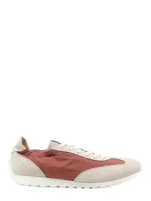 Eleventy Panelled Lace-up Sneakers - Red