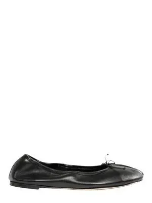 CHRISTEN Tabi Bow-detail Ballet Flats - Black