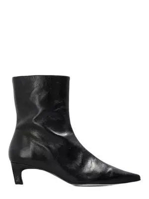 ALOHAS Ambar Rift Leather Ankle Boots - Black