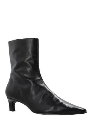 ALOHAS Ambar Rift Leather Ankle Boots - Black