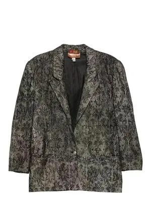 Roberto Cavalli 1980s Damask-print Blazer - Grey