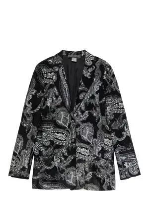 Roberto Cavalli 1970 Paisley-print Blazer - Black