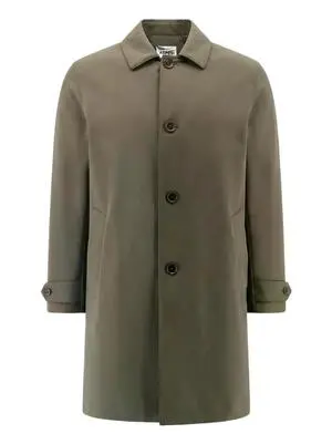 Aspesi Button-fastening Long-sleeve Coat - Green