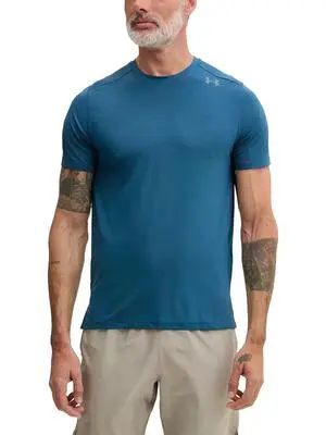 Under Armour Velociti Pro Perforated-detail Logo-print T-shirt - Blue