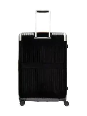 LANCEL Ridged Luggage With Logo Plaque - Black
