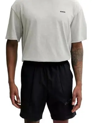 Under Armour Unstoppable Woven Logo-print Elasticated-waist Shorts - Black