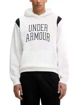 Under Armour Rival Logo-print Panelled Hoodie - White