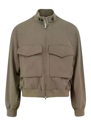 TONYWACK Zip-up Flap-pocket Jacket - Brown