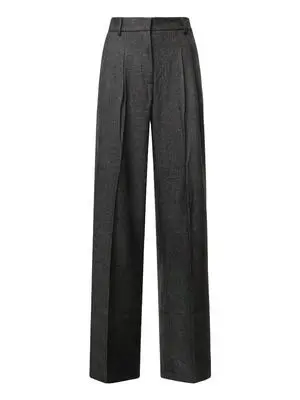 Andamane The Attico Pleated Tailored Trousers - Grey
