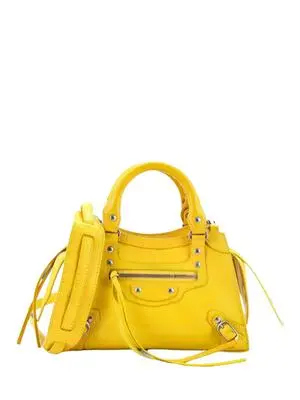 Balenciaga Balenciaga Neo Classic City Bag Leather Mini Shoulder Bag Yellow
