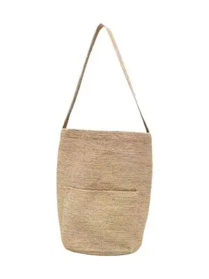 SOPHIE DIGARD Woven Shoulder Bag - Neutrals