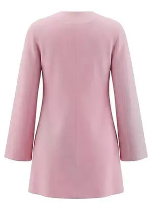 Valentino Garavani Patch-detail Flared-sleeve Mini Dress - Pink
