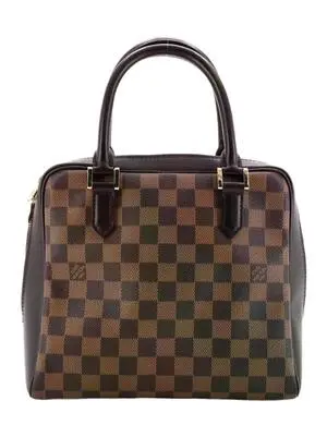 LOUIS VUITTON Damier Brera Satchel Handbag - Brown